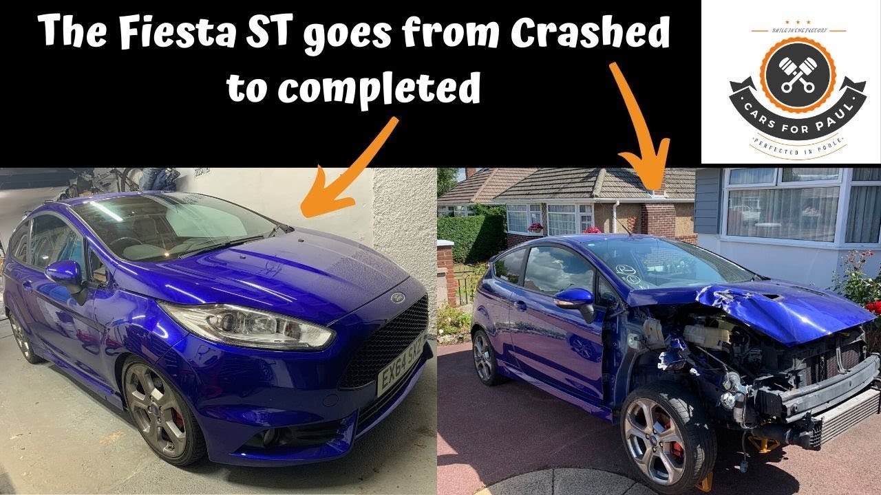 The Fiesta ST goes from crashed to completed - YouTube