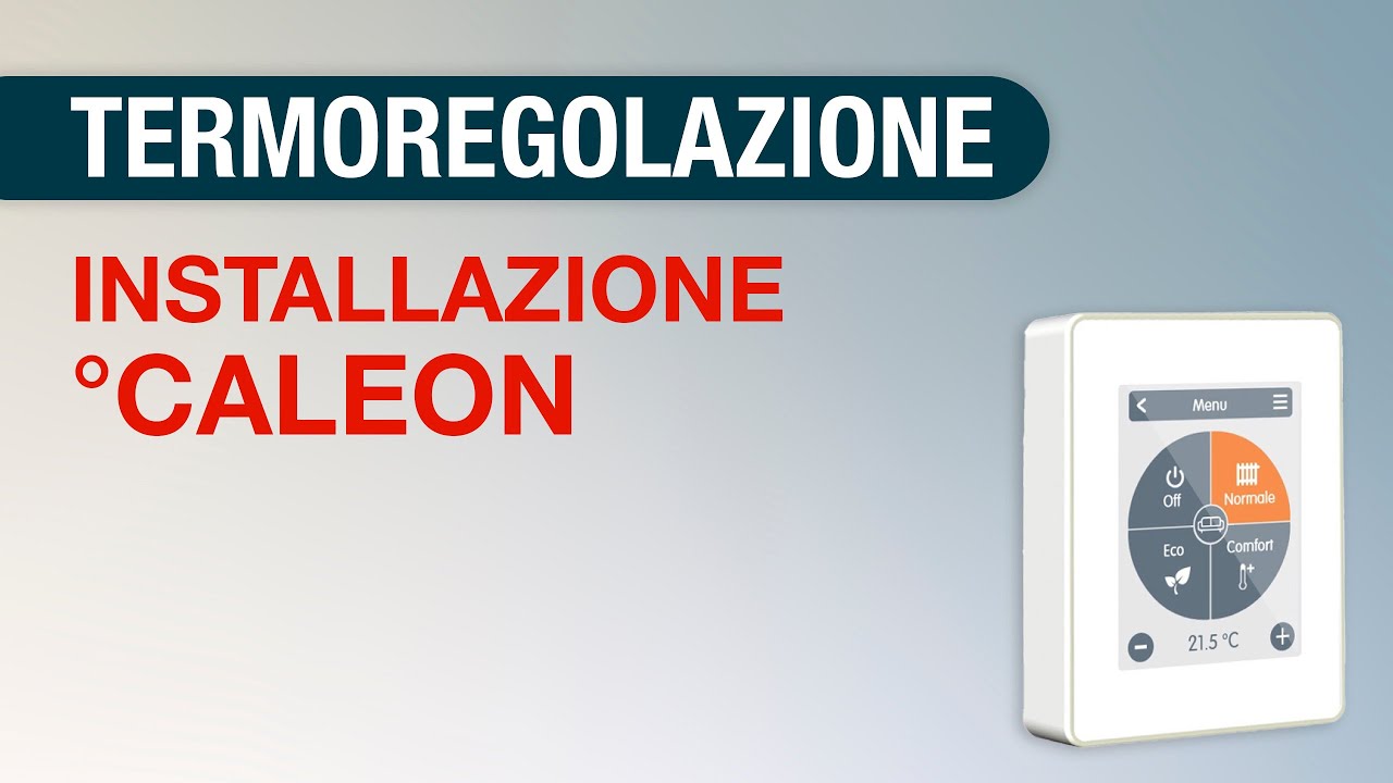 Corso installazione e programmazione termostato °Caleon - YouTube