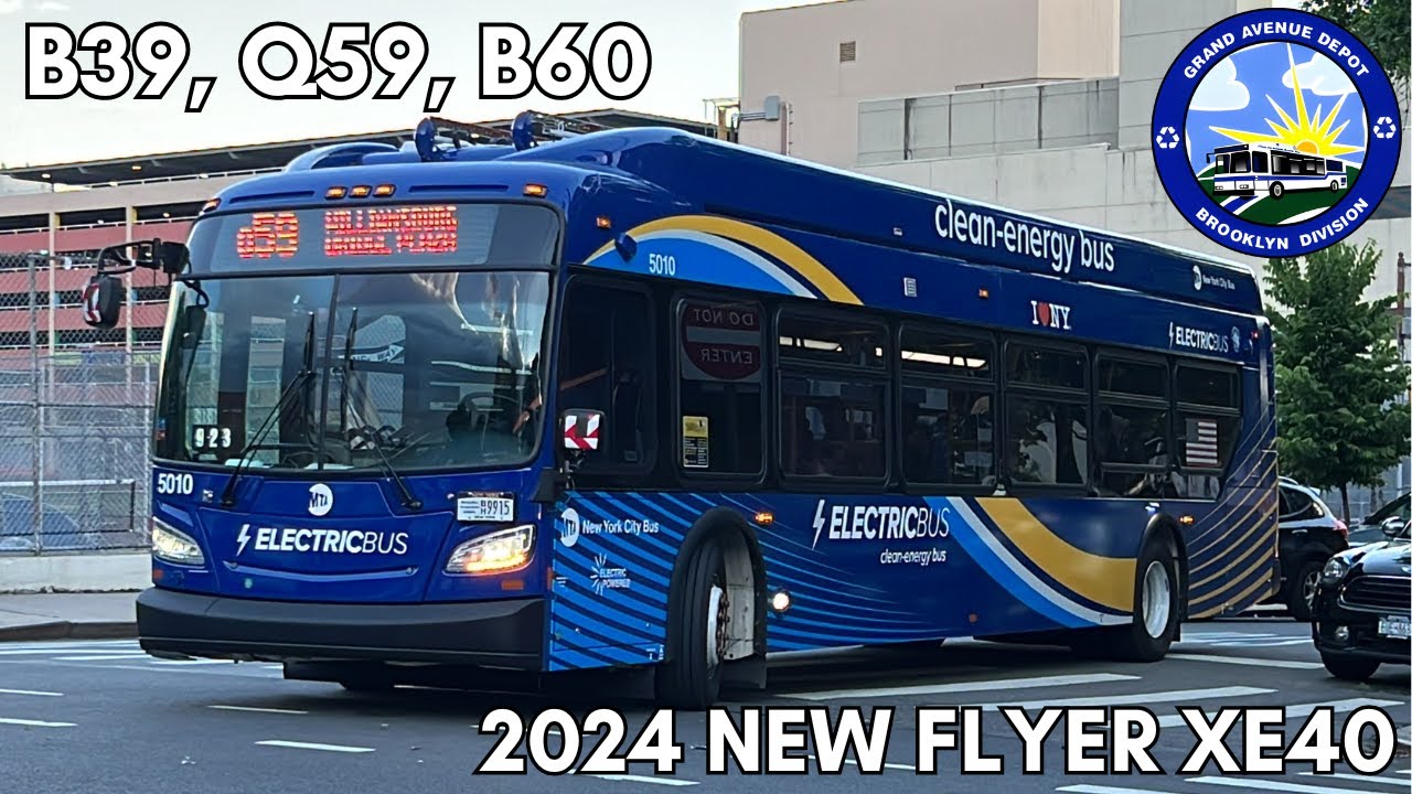 MTA: 2024 New Flyer XE40 [5010]/[5011] B39, Q59, B60 buses - YouTube