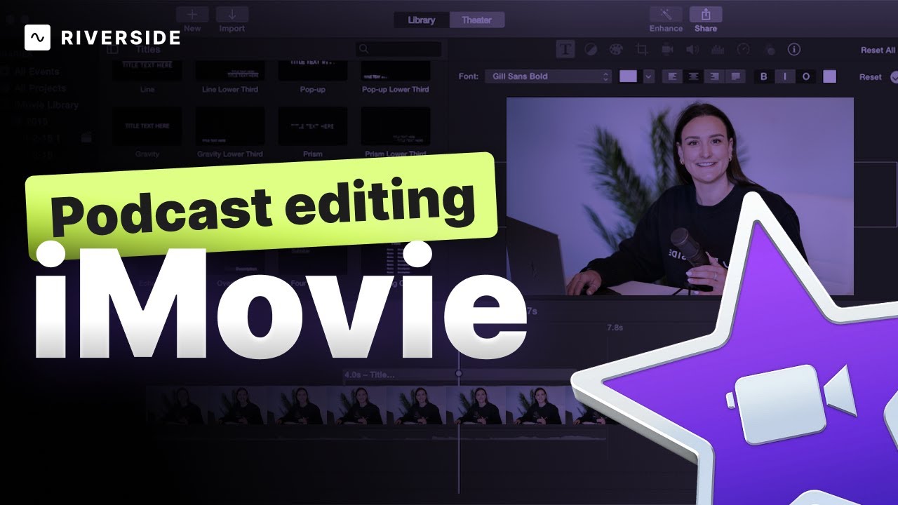 How To Edit A Video Podcast on iMovie - YouTube