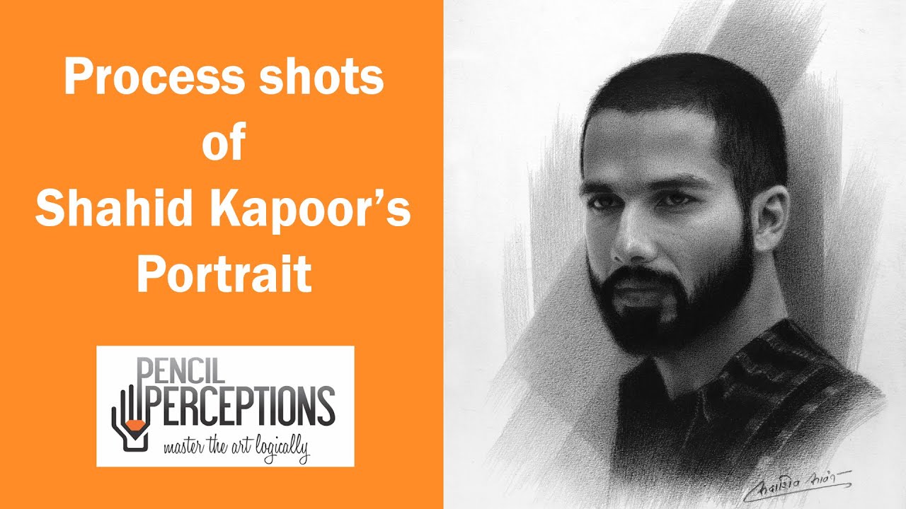 Shahid Kapoor's Portrait By Pencil Perceptions | Sadashiv Sawant ...