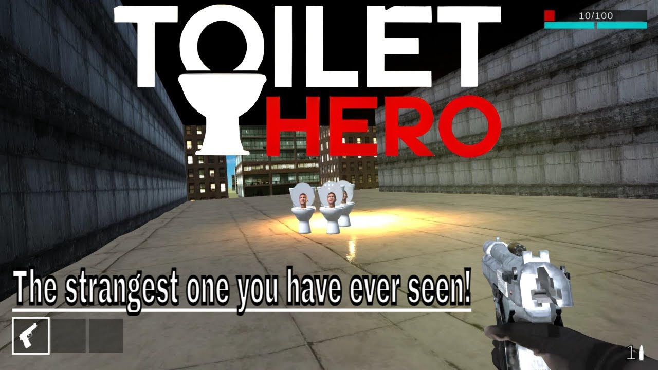 Toilet Hero - what an absurd game! - YouTube