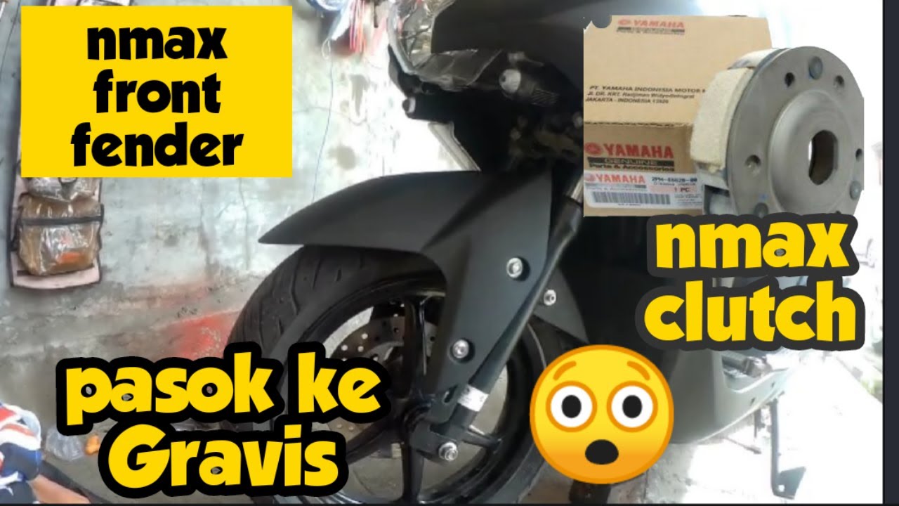 YAMAHA GRAVIS NMAX FRONT FENDER INSTALLATION - YouTube