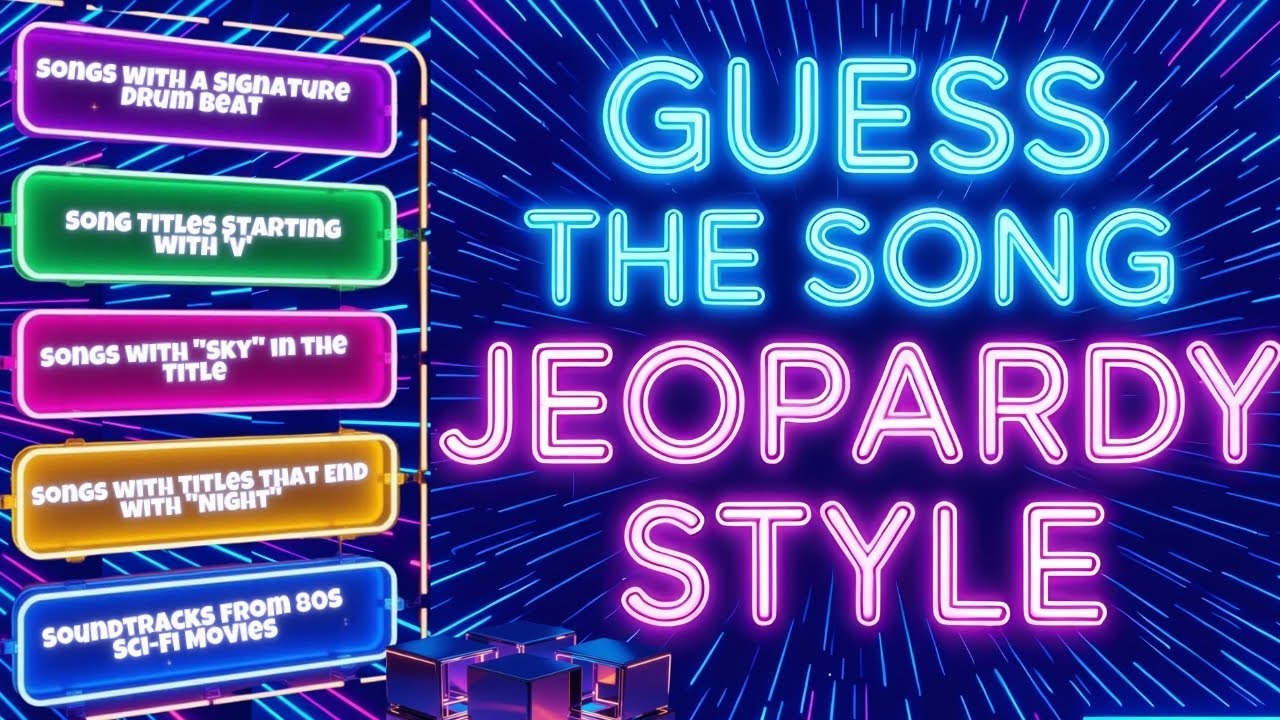 Guess the Song! Jeopardy Music Quiz Style | Music Trivia | Quiz Burst ...
