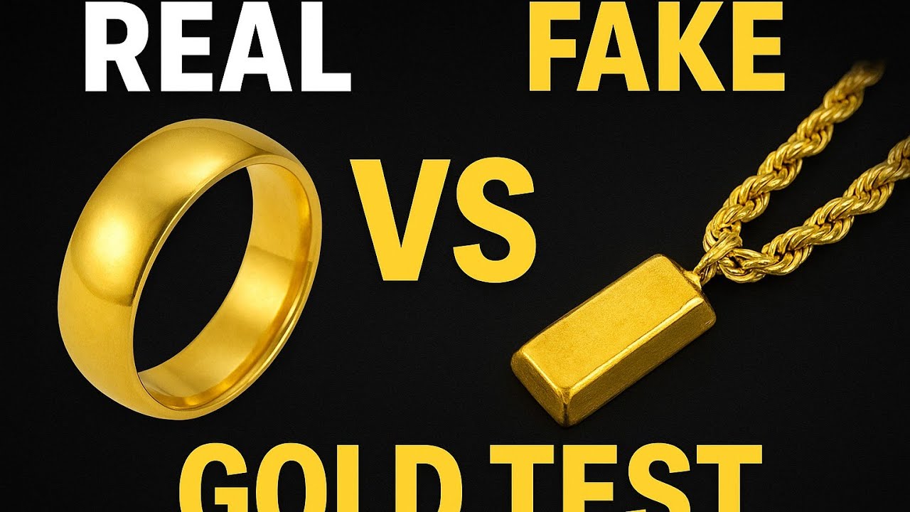 How to Check Real or Fake Gold|Gold Test at Home| Real Gold vs Fake ...