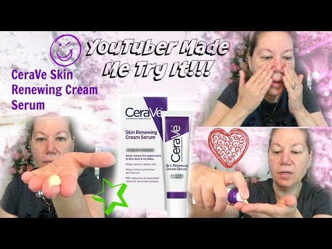 YouTuber Made Me Get It!! Cerave Renewing Cream Serum Retinol Review