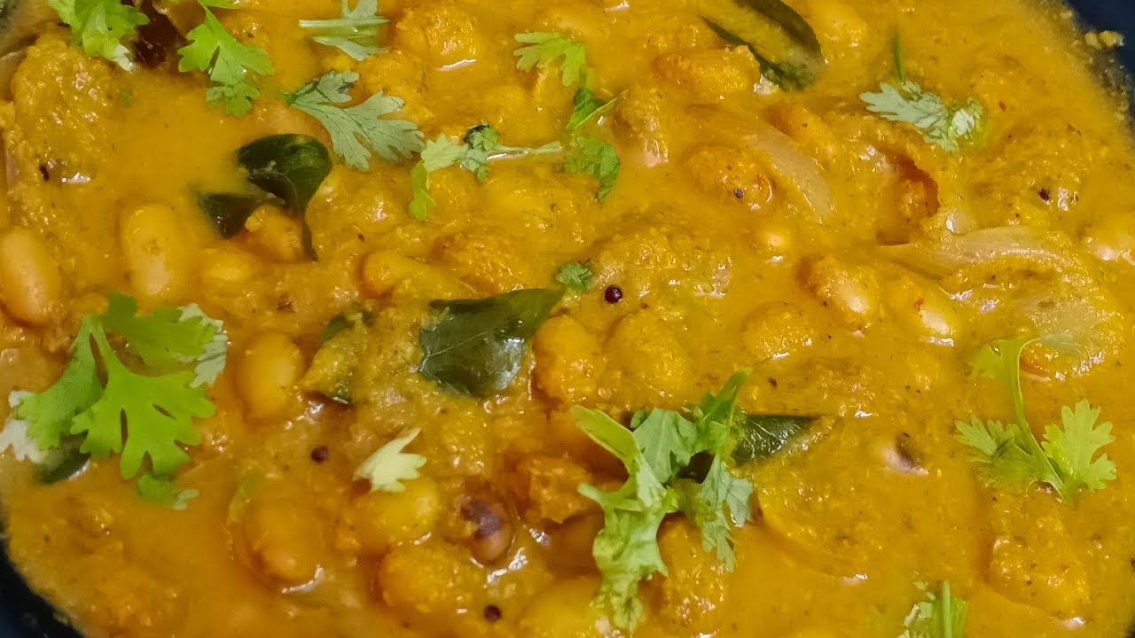 Mochai Gravy Recipe in Tamil | Mocha Kulambu | Pachai Mocha Curry ...