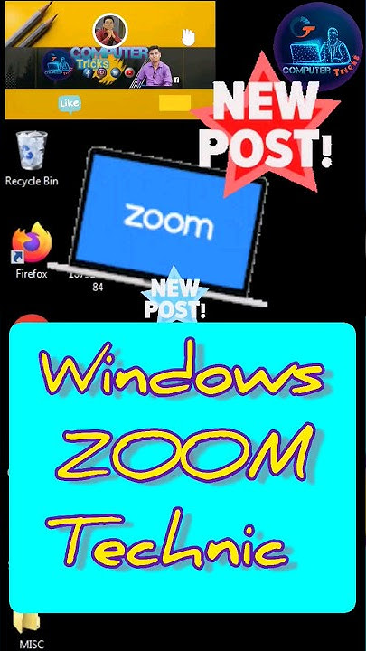 How to zoom in and zoom out laptop screen in laptop screen@Computer ...