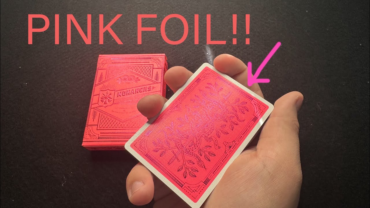 LIMITED PINK MONARCHS PLAYING CARDS!! - YouTube