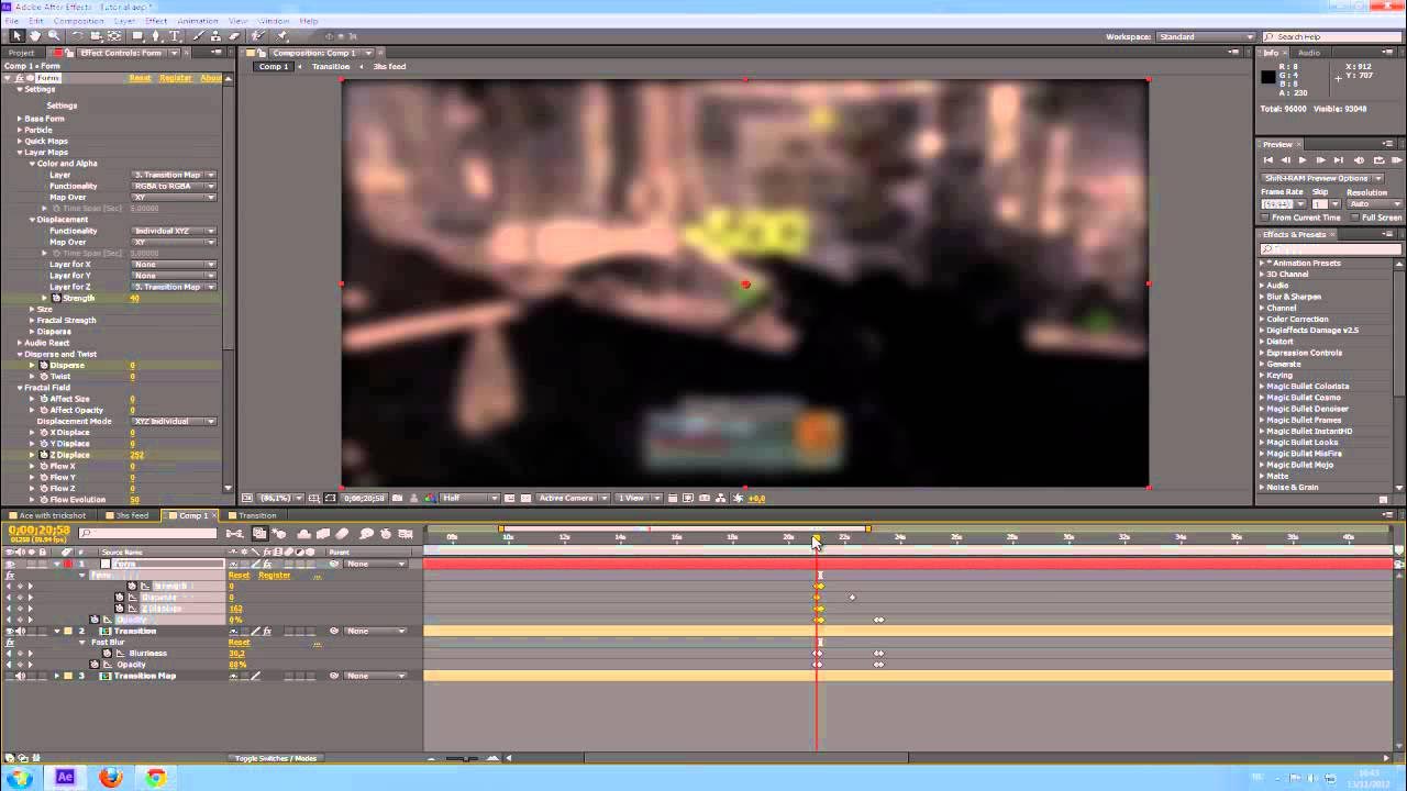 Trapcode Form Transition Tutorial - YouTube