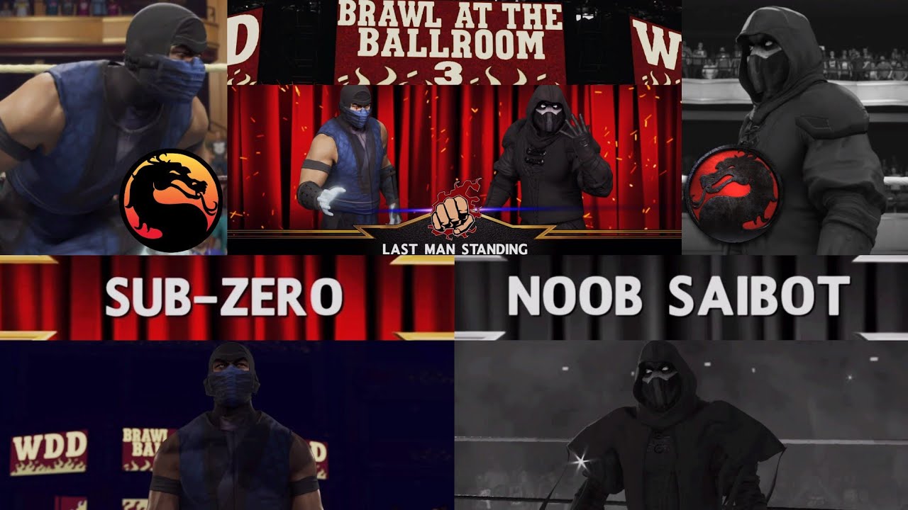 WWE 2K23 Sub-Zero VS Noob Salbot Last Man Standing Match (WDD Brawl At ...