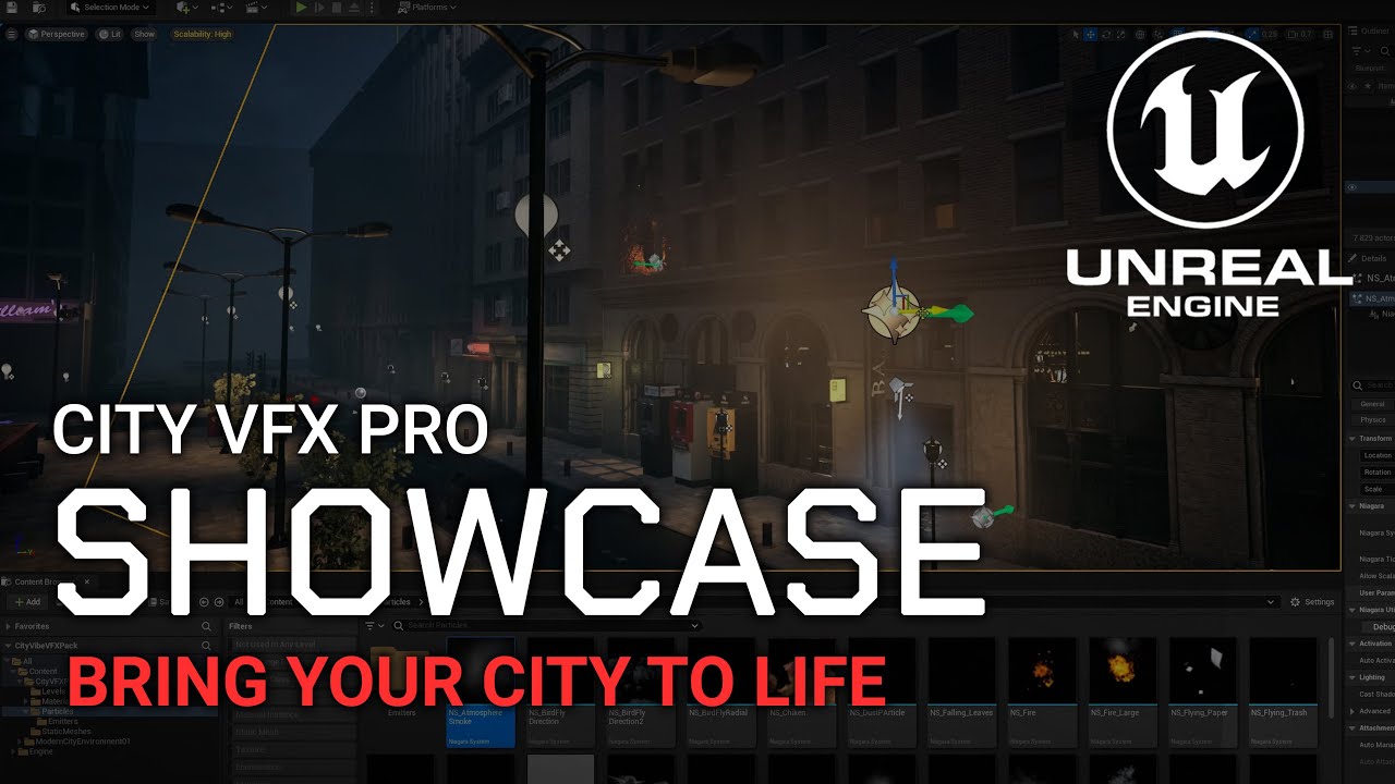 CITY VFX PRO – Unreal Engine Showcase | Bring Your City to Life - YouTube