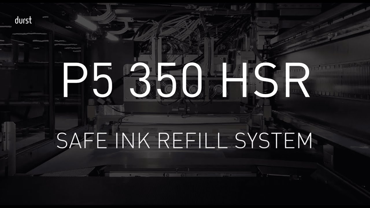 durst P5 350 HSR - インク節約と簡単交換：日本製図器工業 - YouTube
