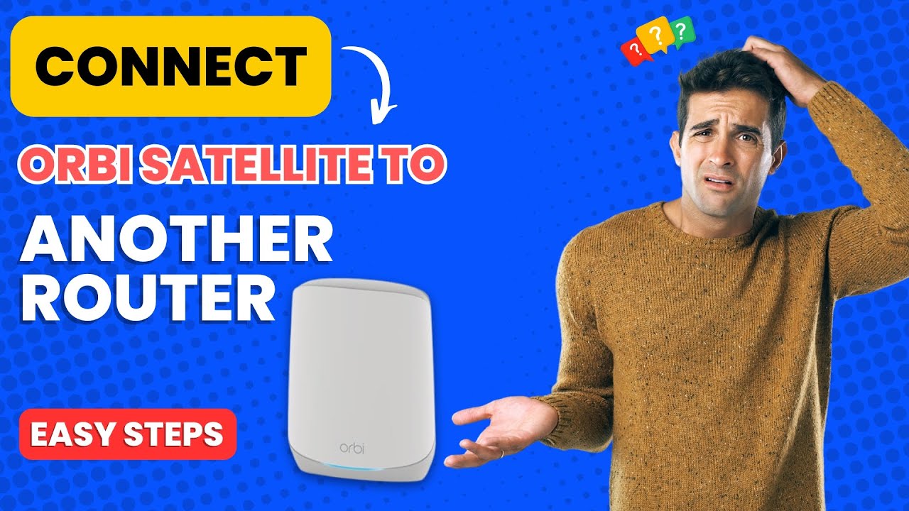 Connect orbi satellite to another router - YouTube