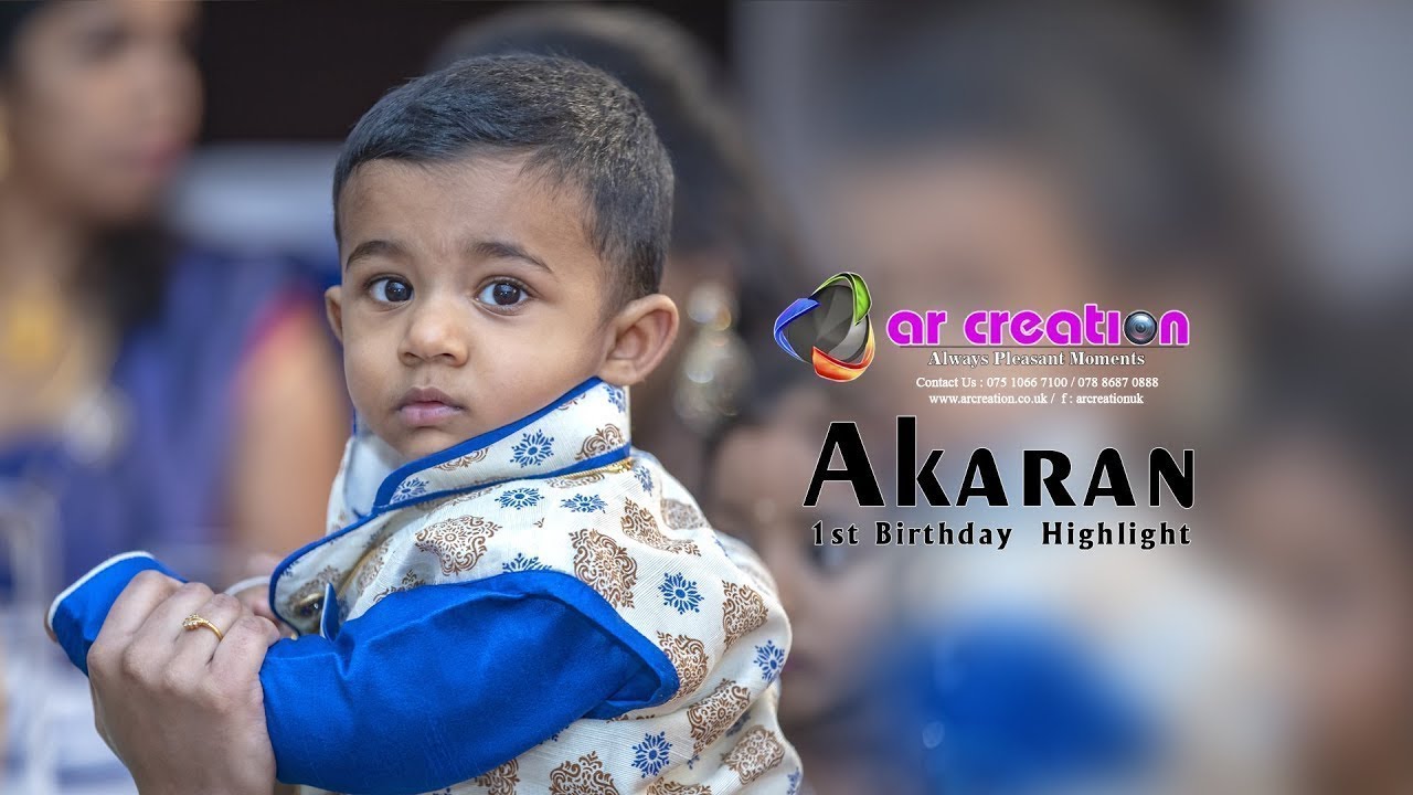 Little Prince Akaran 1st Birthday celebration highlights - YouTube