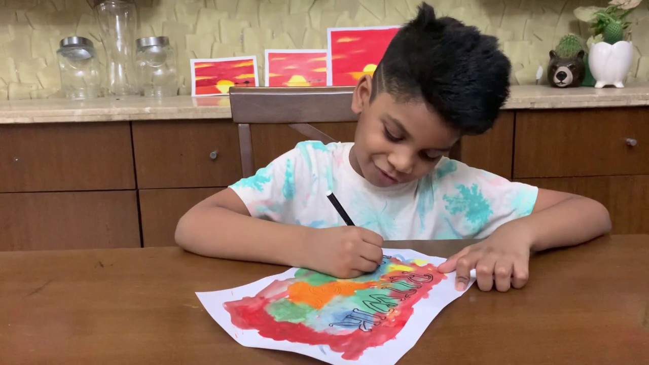 Ritwik uses new Light Box for his Art - YouTube