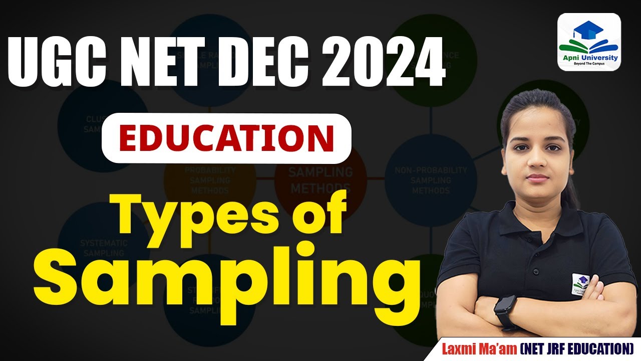 Types of Sampling | Education | NTA UGC NET 2024 | Apni University | By ...