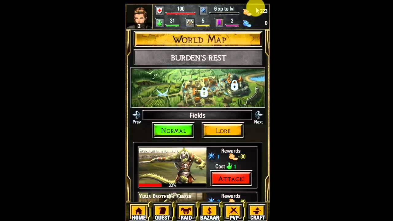 Dawn of the Dragons: Tutorial/Walkthrough Pt. 1 - "Quests, Stats, and ...