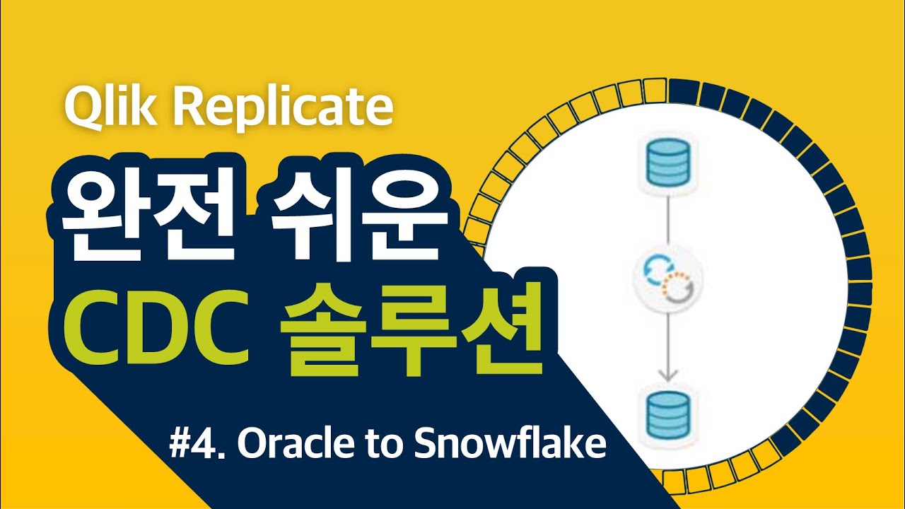 완전 쉬운 CDC 솔루션 Qlik Replicate #4 : Oracle To Snowflake - YouTube