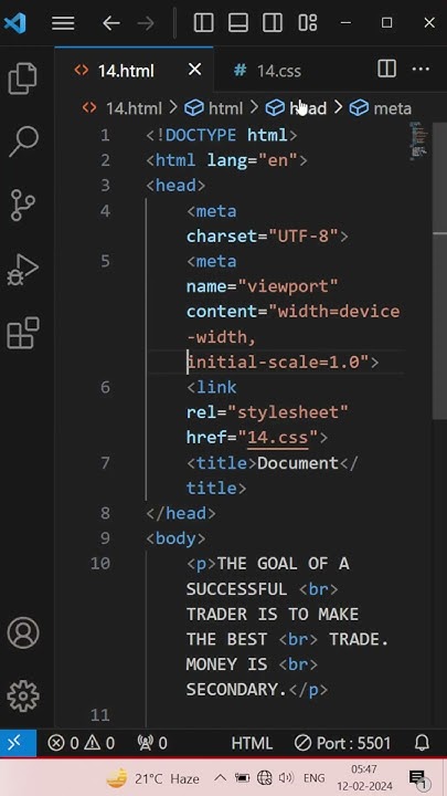 how to give position property in html and css - YouTube