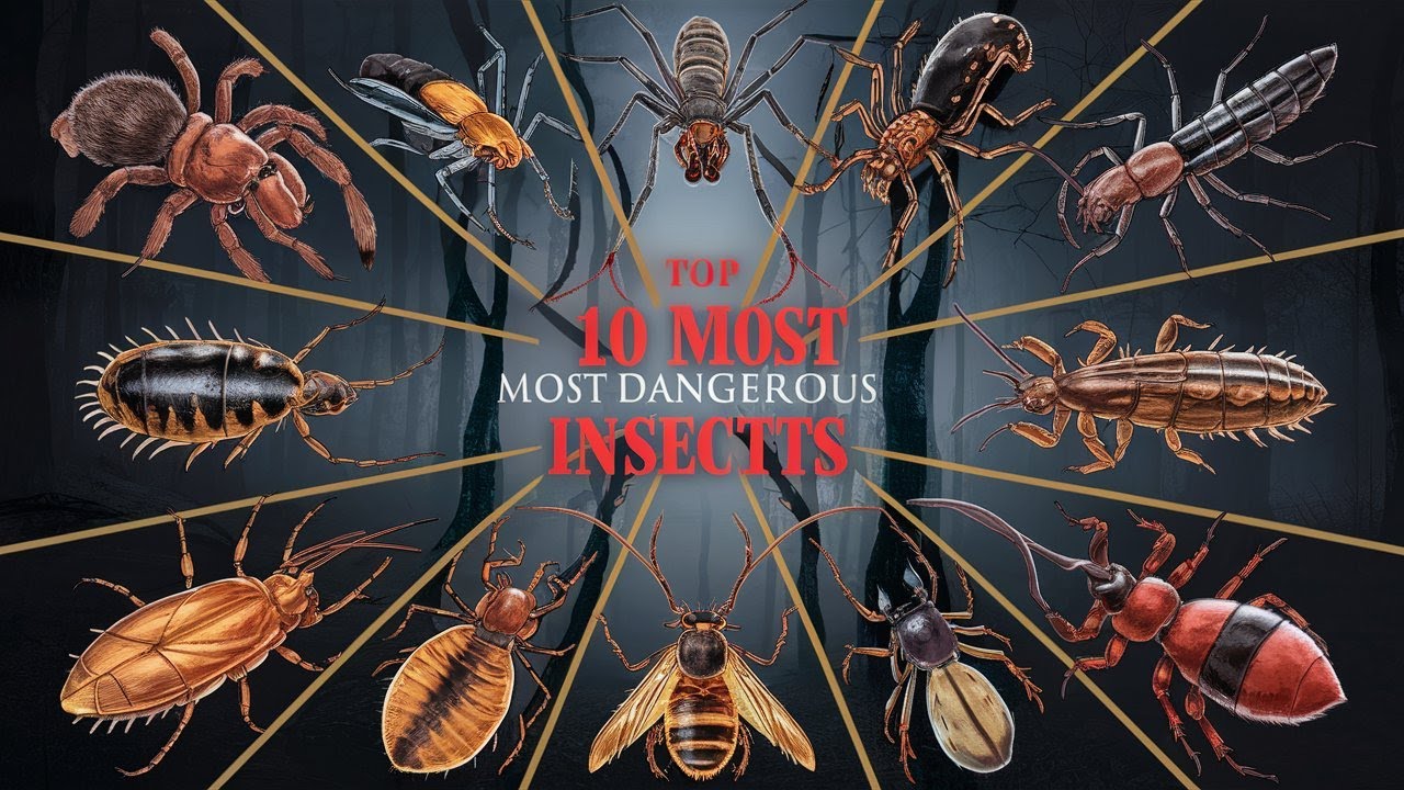 TOP 10 Most DANGEROUS Insects! - YouTube