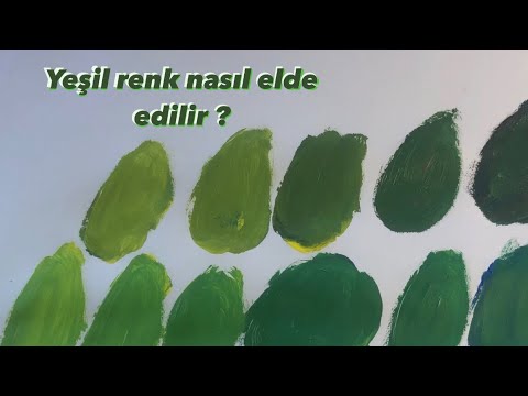 Yeşil renk nasıl elde edilir? ☘️💚🌱Doğal yeşil renk tonları yapımı