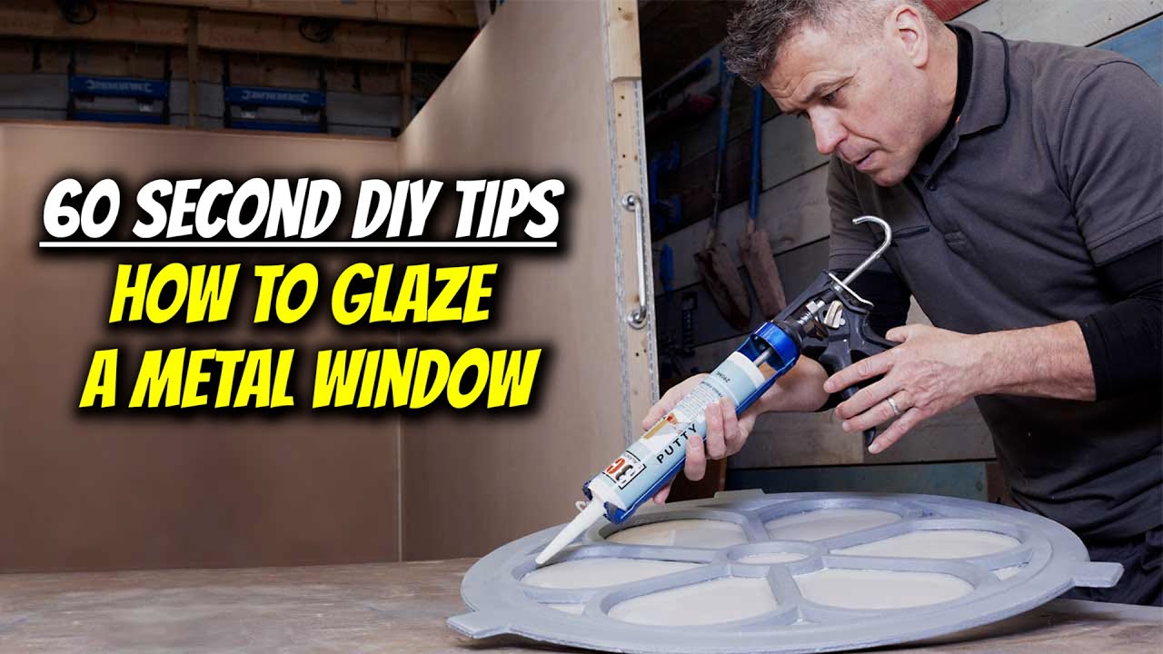 60 Second DIY Tips - How to Glaze a Window - YouTube