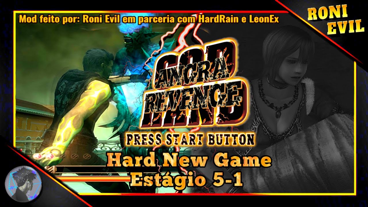 GOD HAND ANGRA REVENGE MOD STAGE 5-1 HARD NG - YouTube