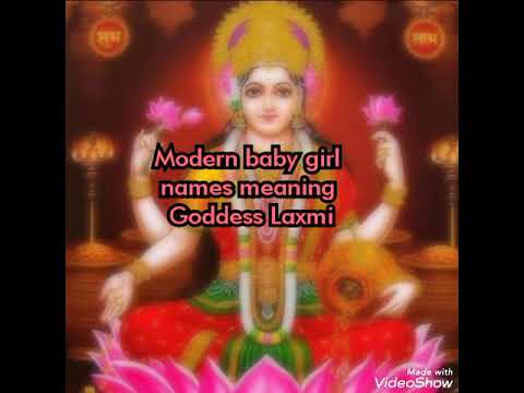50 Unique and modern GODDESS LAXMI names for baby girl. - YouTube