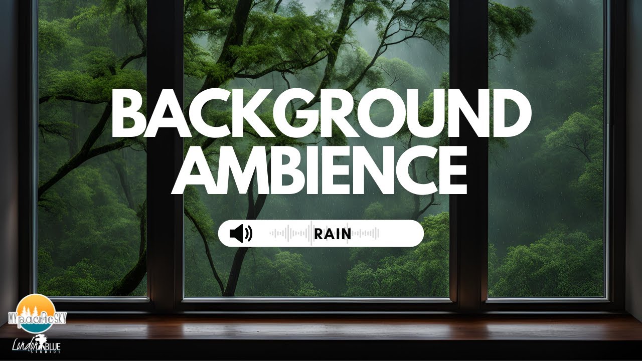 Rainy Forest Window View | Relaxing Rain Sounds for Calm, Study, and ...