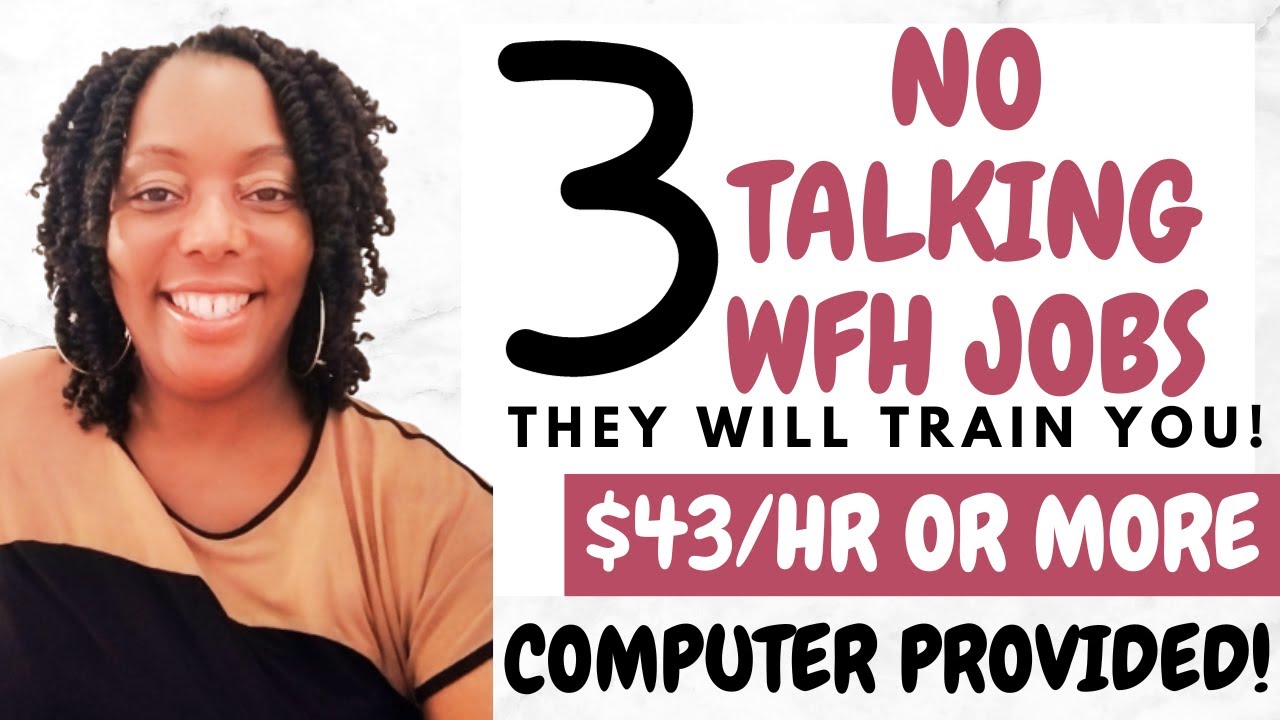 Act Fast! 3 No Talking Work from Home Jobs 2023| Earn $43/hr - YouTube