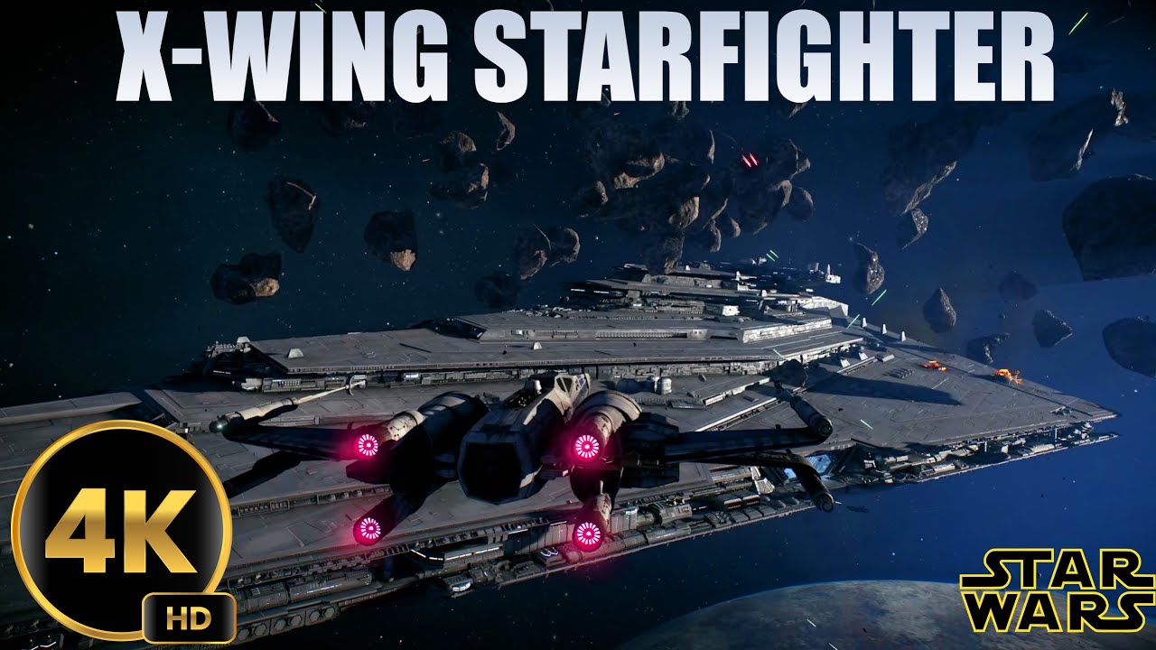 Fly to the Unknown: Epic X-Wing Starfighter 4K Gameplay in Star Wars Battlefront II! - YouTube