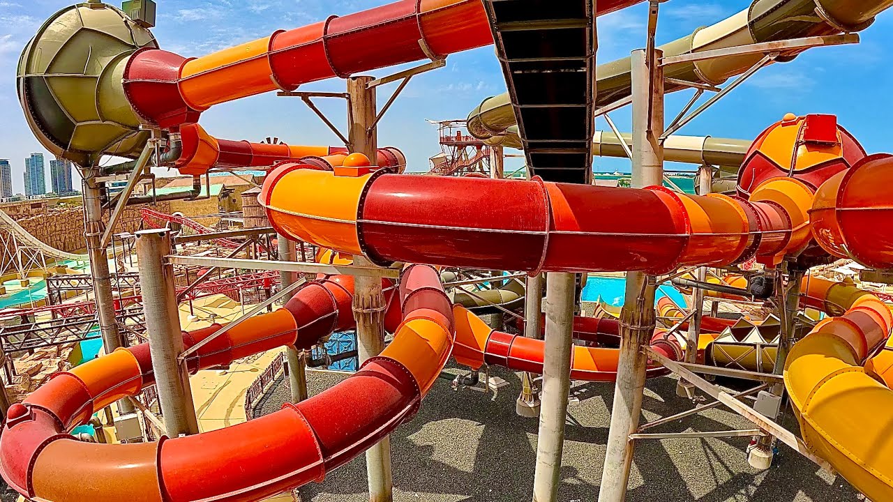Spheres Water Slide at Meryal Waterpark - YouTube