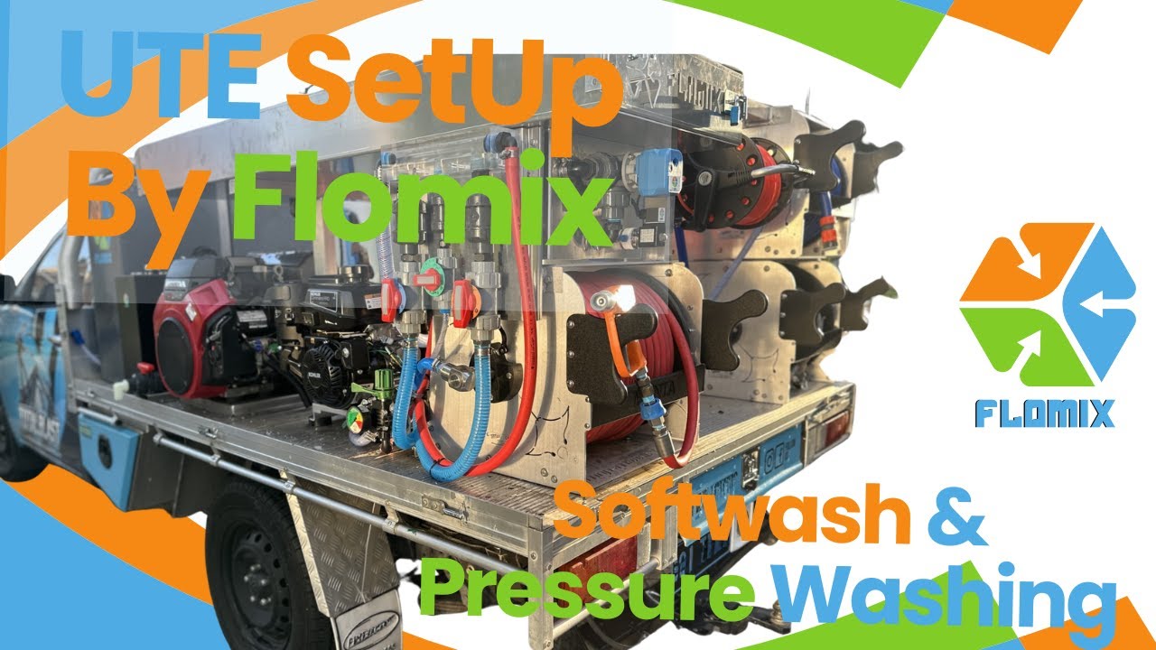 Single cab pressure&soft washing setup by flomix - YouTube