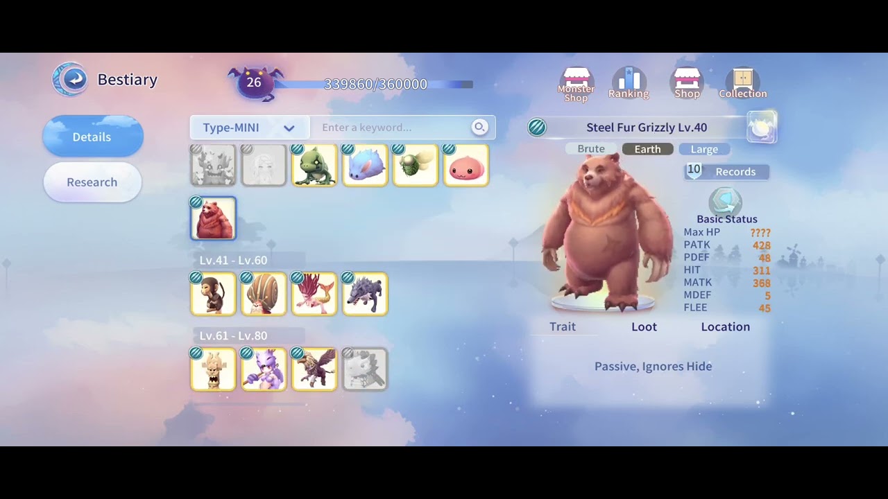 Monster research mini in ro.x - YouTube