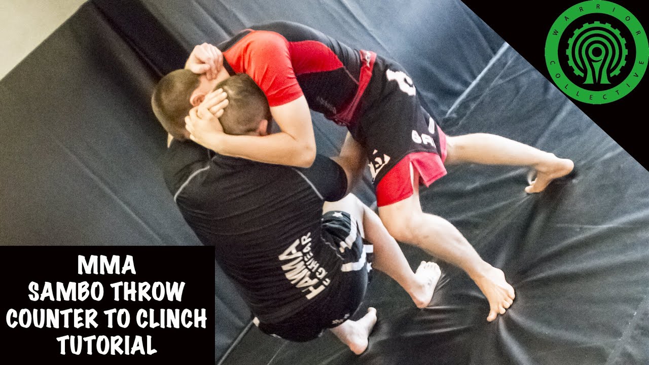 MMA Sambo Throw Counter to Clinch Tutorial - YouTube