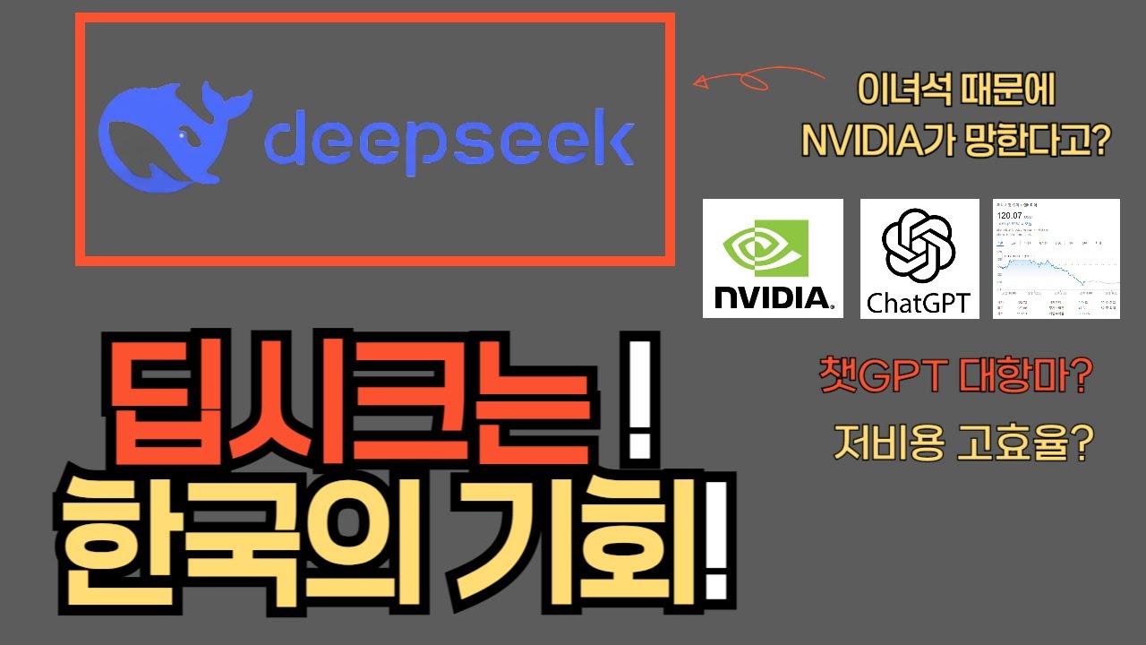DeepSeek shock!? 딥시크는 한국의 기회! - YouTube