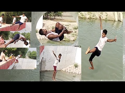 How to Back flip in swimming pool # Back flip kease kare / terna kease ...