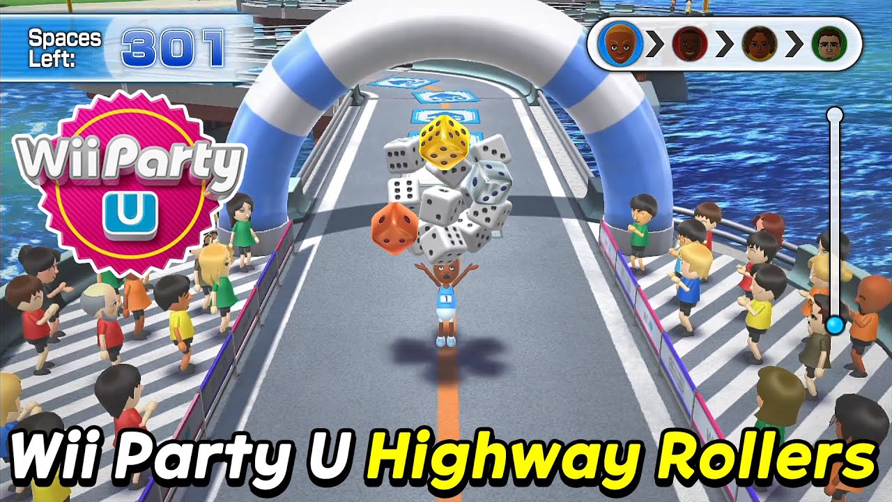 Wii Party U Highway Rollers Gameplay Emma Vs Joseph Vs Pedro Vs Delilah ...