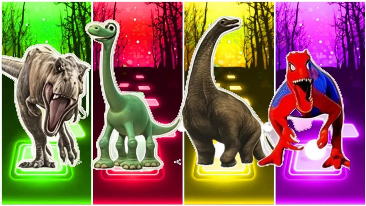 JurassicWorld Tyrannosaurus🆚The Good Dinosaurus🆚Brontosaurus🆚The ...