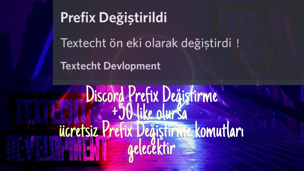 Discord Prefix Değiştirme Komutu | Bot Designer For Discord - YouTube