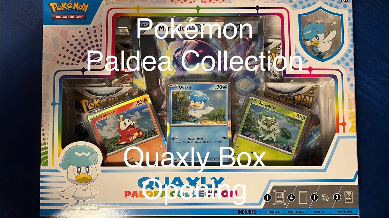 Pokémon Paldea Collection Quaxly Box Opening! - YouTube