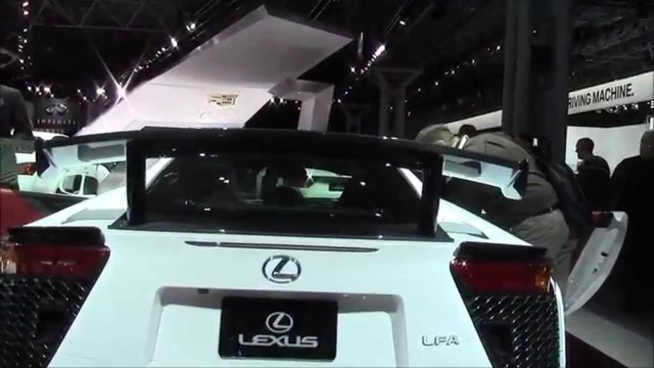 Lexus LFA - 2014 NY Auto Show Press Day - YouTube