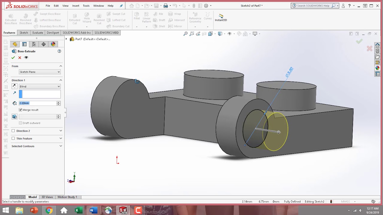 SolidWorks Derived Parts Tutorial Milestone2 Part2b Fire Truck - YouTube
