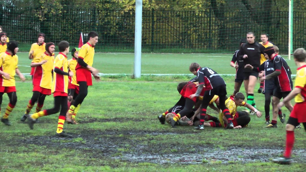 Rugby U15 Южное Тушино - Слава-Клуб - YouTube
