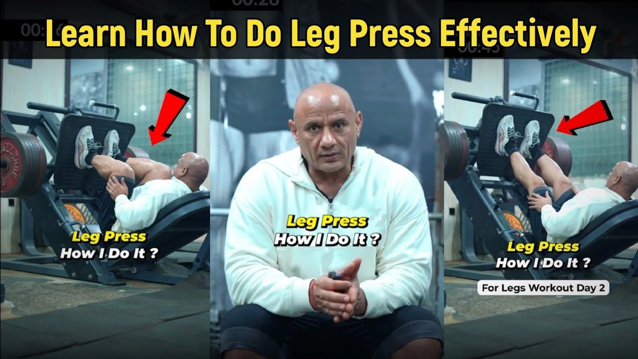 Learn How To Do Leg Press Effectively | Leg Workout | Mukesh Gahlot # ...