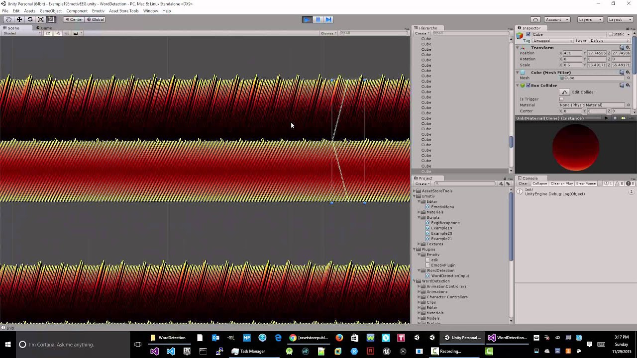 Unity + Emotiv + Graph Raw EEG Data - YouTube