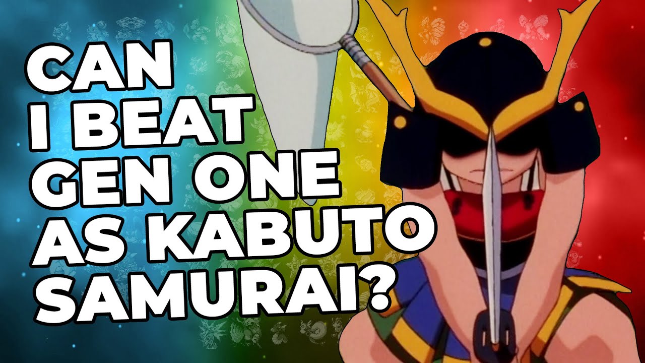 Can I beat Pokemon Blue AS KABUTO SAMURAI and under level 50? - YouTube