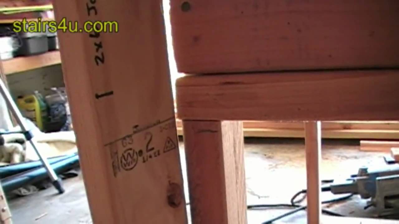 Using Story Poll To Figure Stair Ledger Height - Building Stairs - YouTube