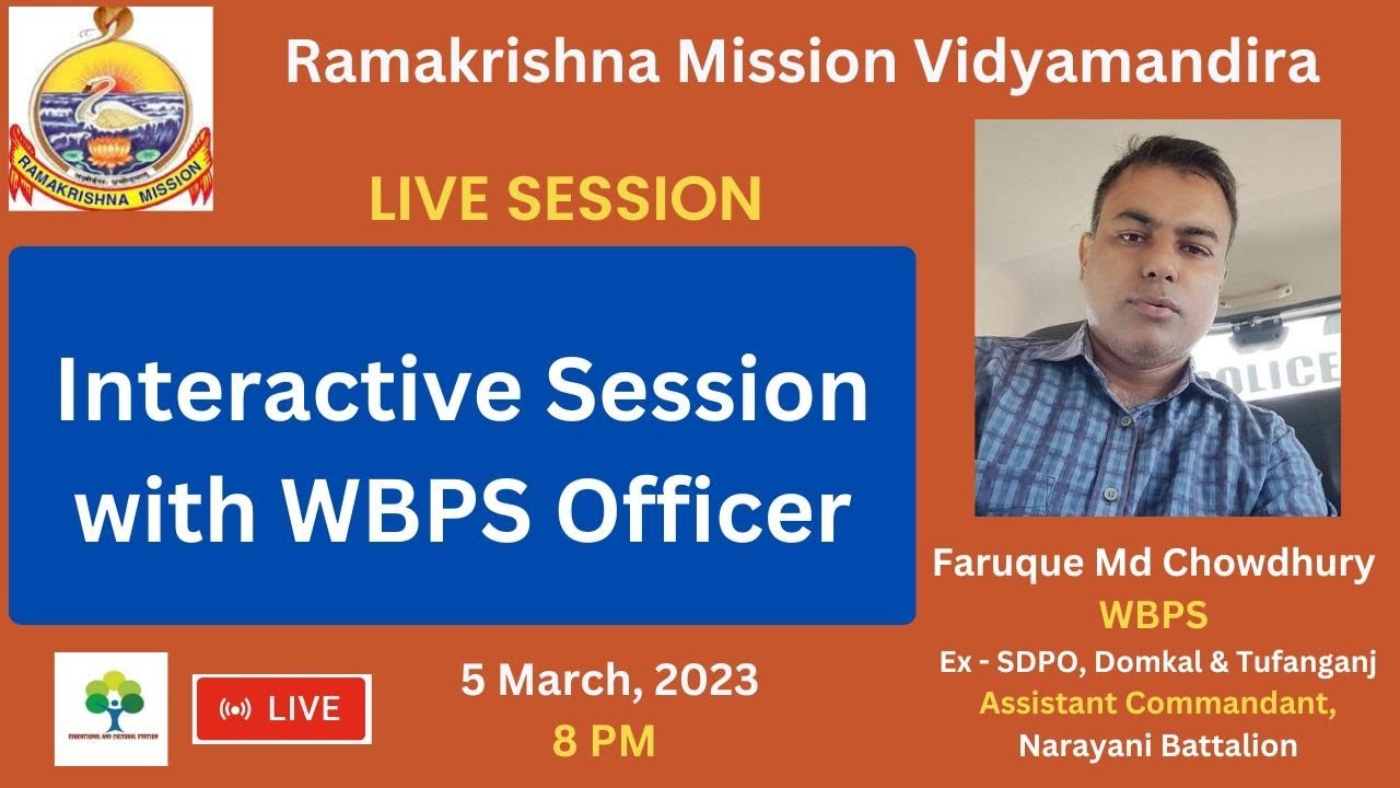 Interactive Session with WBPS Officer || Faruque Md Chowdhury || A ...